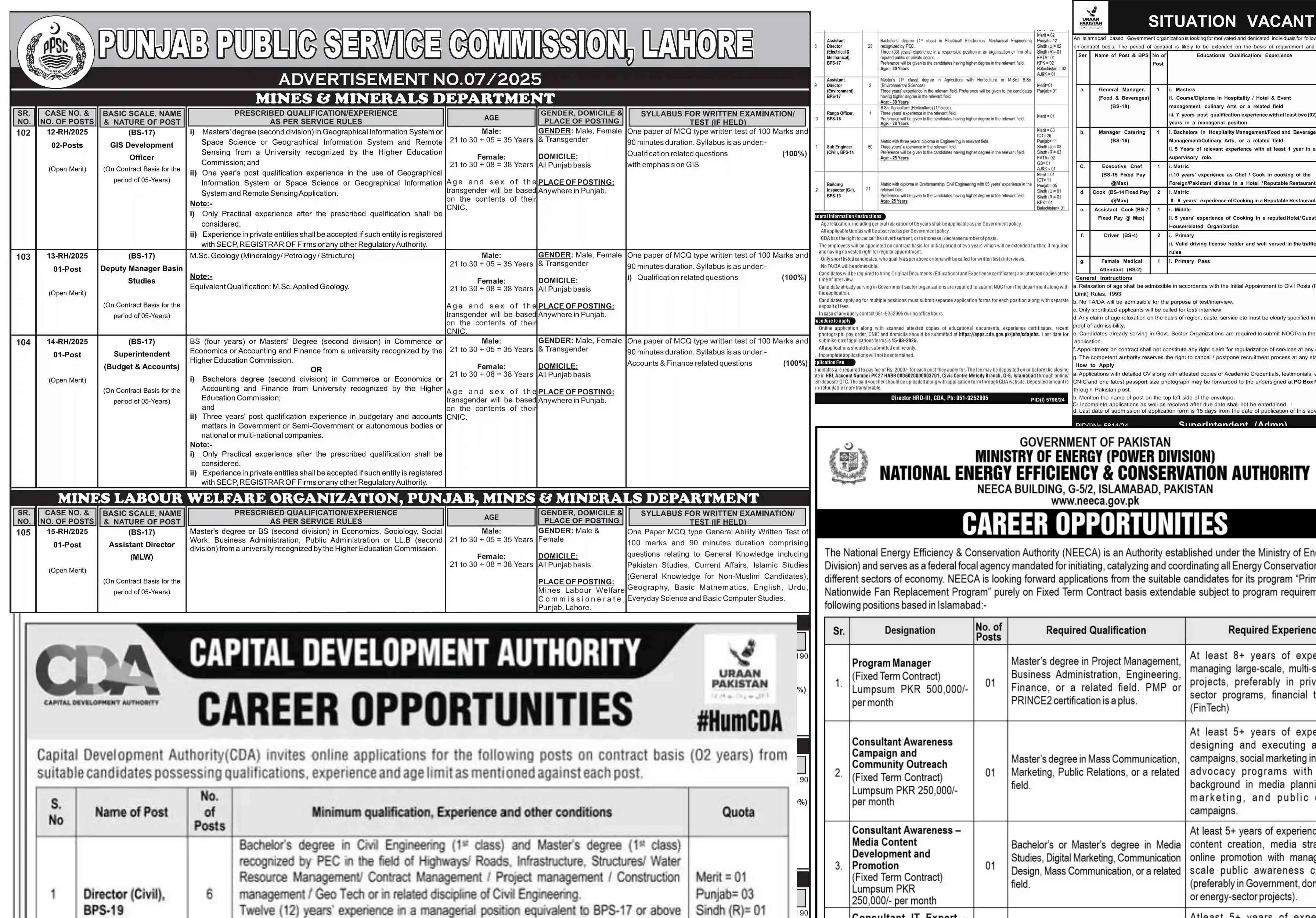 Latest Jobs in Pakistan 2025 - Public Sector, Private & Govt Jobs ...